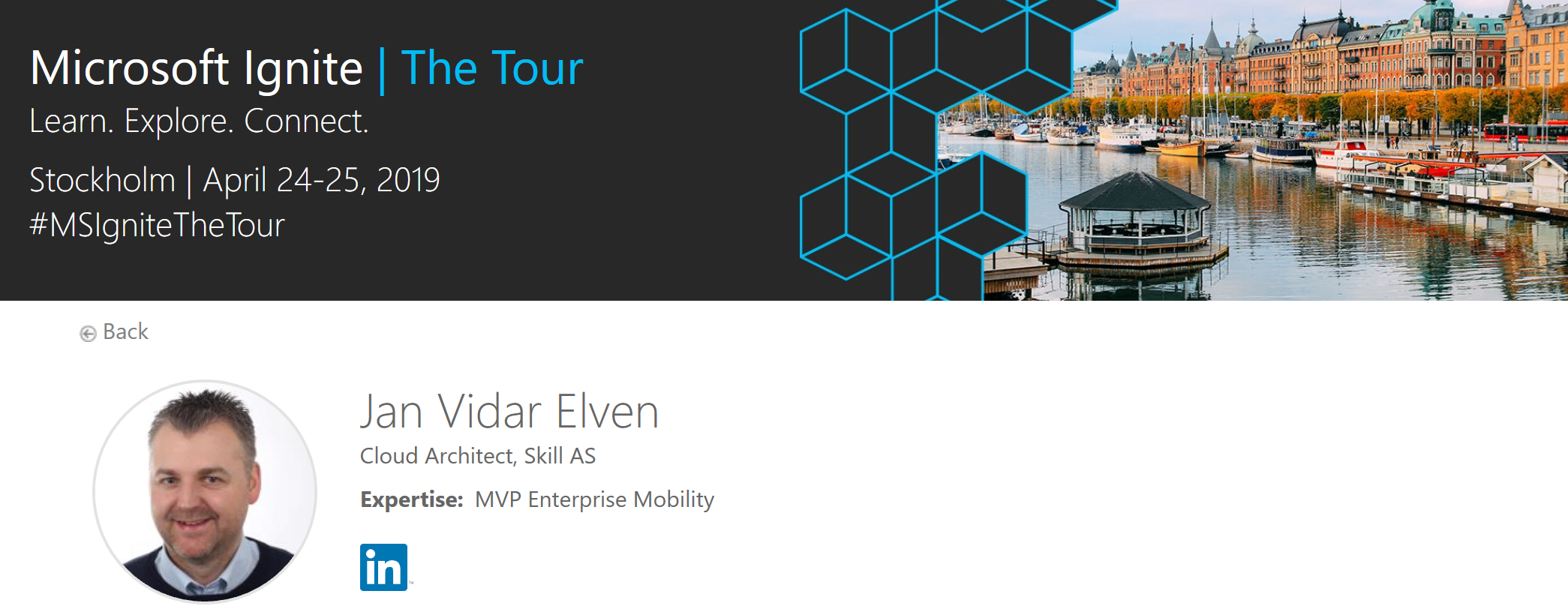 Speaking at Microsoft Ignite – The Tour Stockholm | GoToGuy Blog