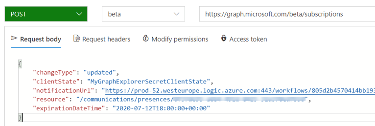 Subscribing to Teams Presence with Graph API using Power Platform ...