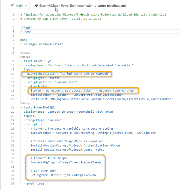 Connect to Microsoft Graph in Azure DevOps Pipelines using Workload ...